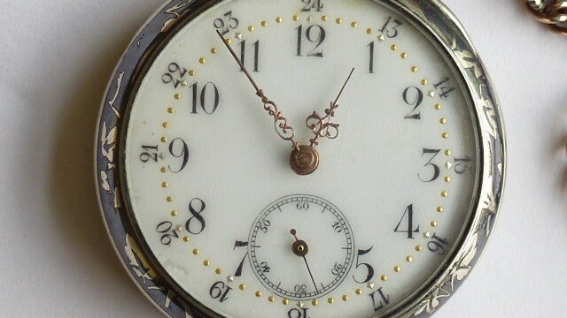 Japy Freres Niello pocket watch