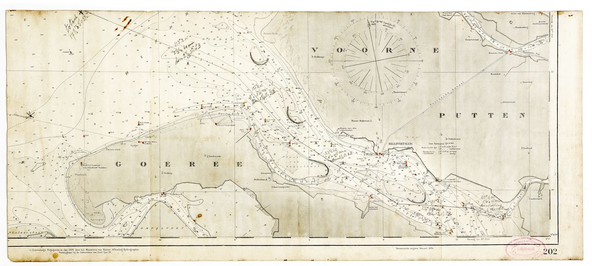 Oude zeekaart in vaste tentoonstelling Oorlogsmuseum / Nieuws ...