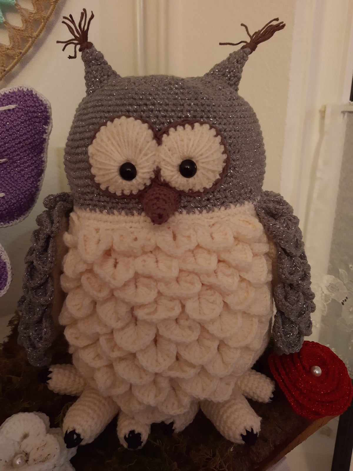 hedwig de uil / uil aan de wand / haken / mijn werkstukken ...