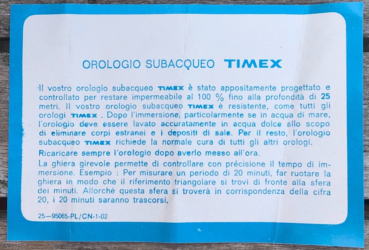 Timex Displays Box & Papers | ARTEEPEE