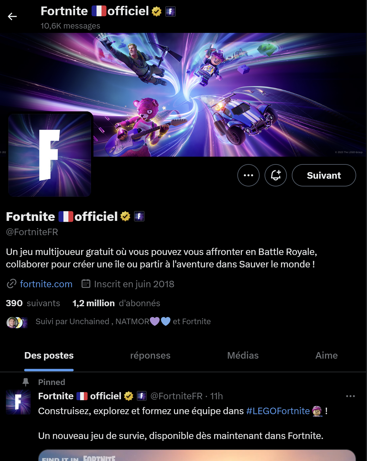 Le twitter de fortnite | GOGO FORTNITE & CO
