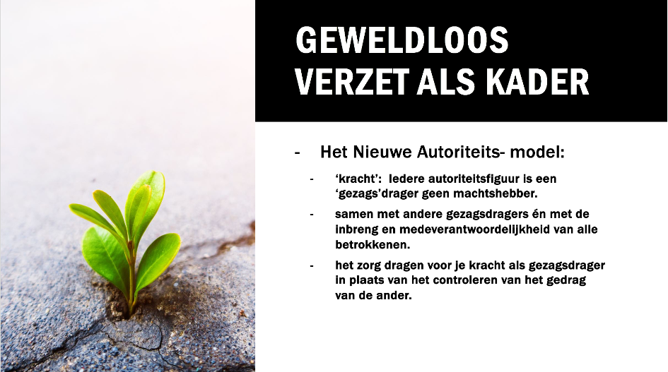 NVR: geweldloos verzet / grenzen stellen / Omgaan met leerlingen ...