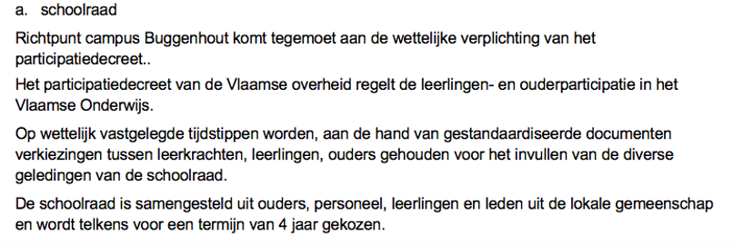 schoolraad / participatieraden / overlegstructuur / dagelijkse ...