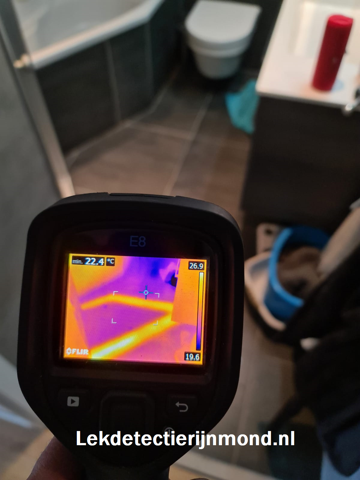 Lekdetectie middels IR Camera. Het lek opsporen middels IR camera