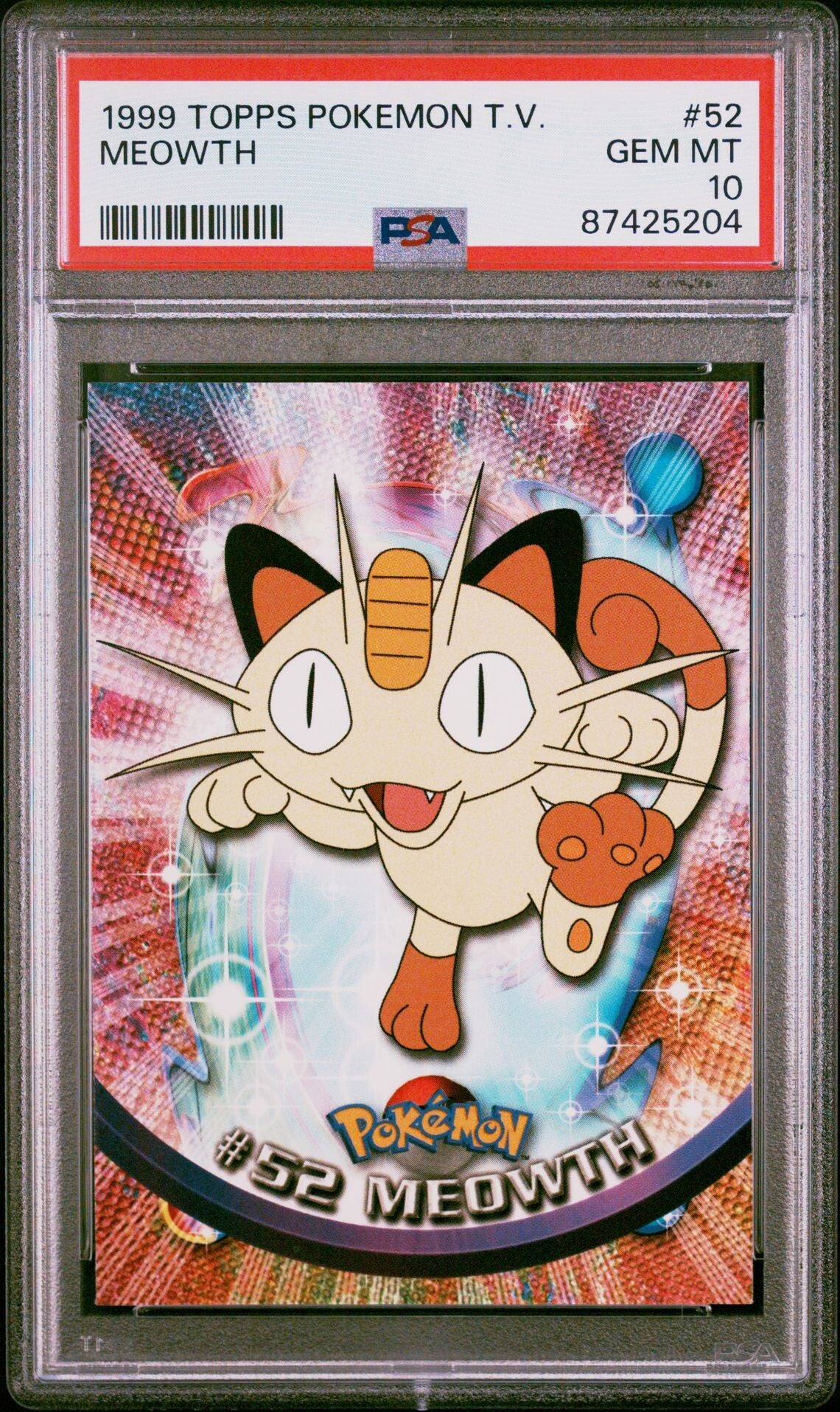 1999 Topps Pokemon Meowth #52 - Graded 10 PSA | Le Petit Nerdshop