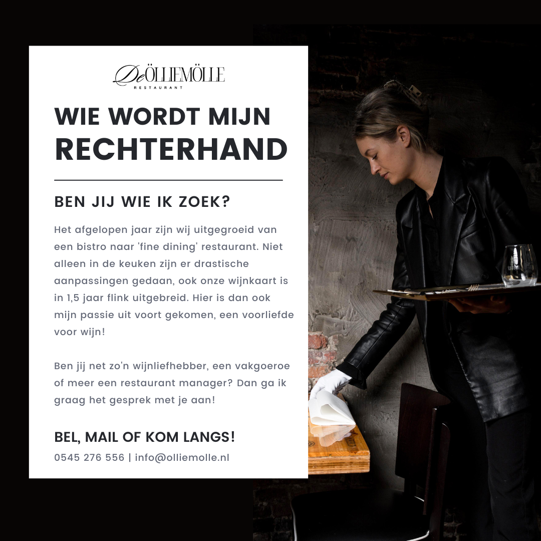 Vacature | Restaurant De Olliemölle