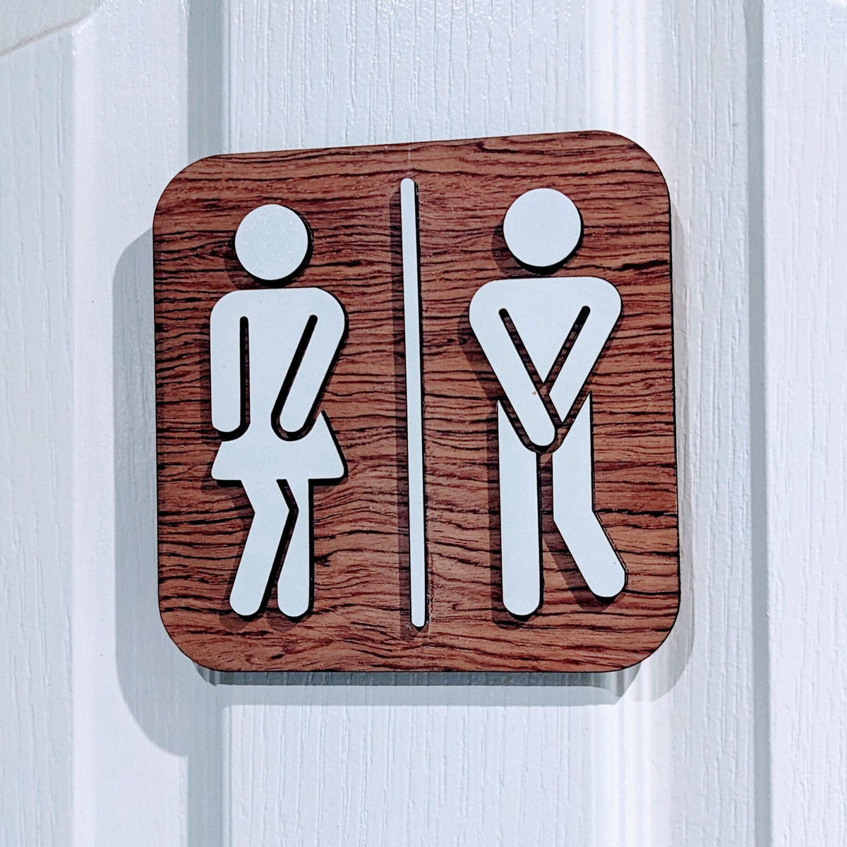 Crossed Leg Toilet Sign | Beer Crafts Boutique
