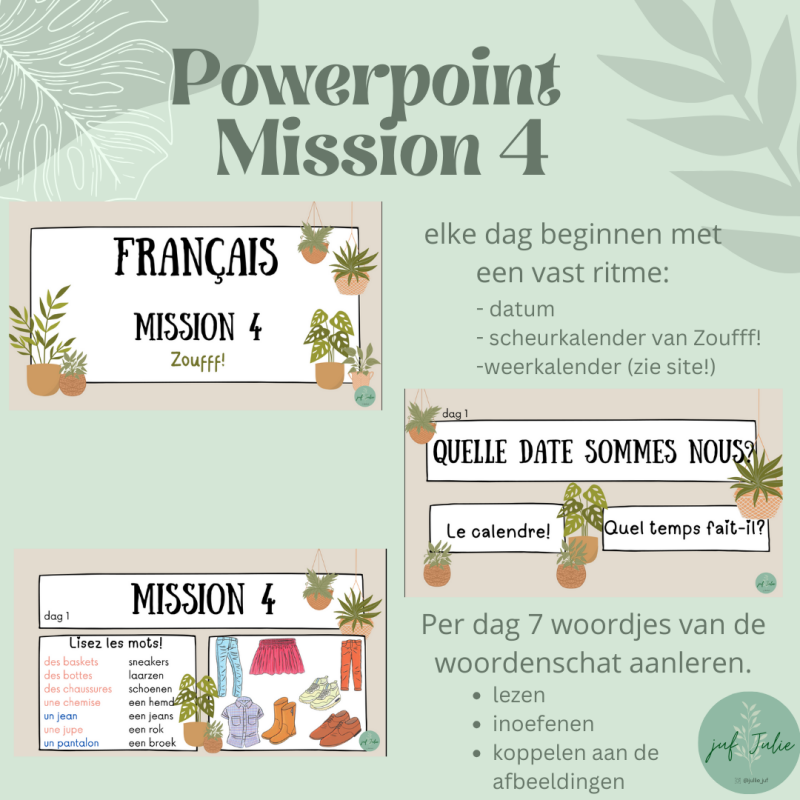Frans / materiaal | julliejuf