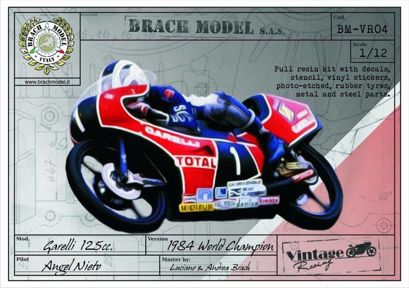BM-VR14 Garelli 125cc Grand Prix, schaal 1:12 - 1987 World Champion ...