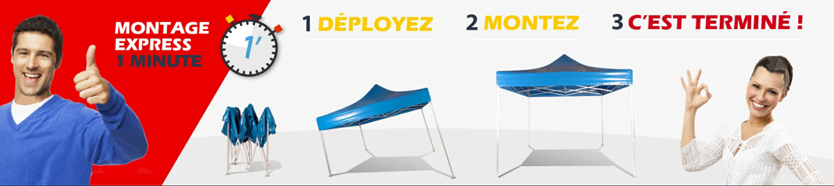 PRO ALU 55 LUXE TRES RENFORCE / BARNUM PLIABLE | ABRIVIT.FR