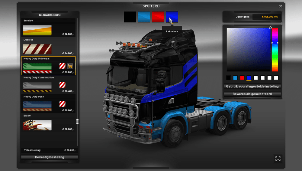 Kleuren ETS2 | Dtc-lkp