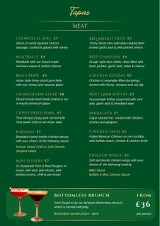 Menu | The Tickled Trout