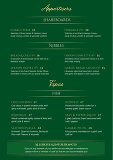 Menu | The Tickled Trout
