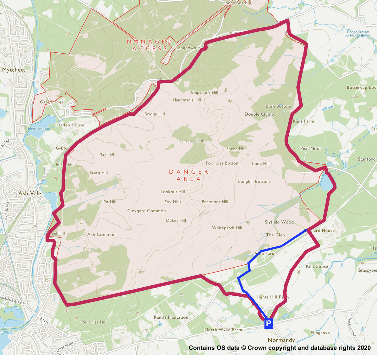 Around Ash Ranges / Long Walks - 5 or more miles / The Nature Walks ...