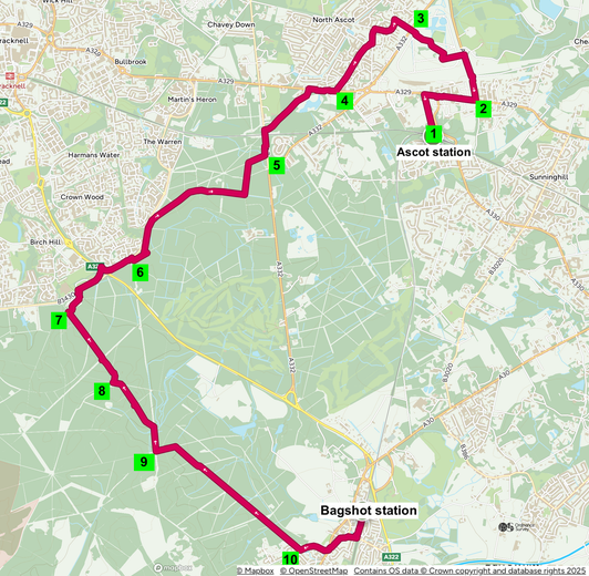 Ascot to Bagshot Rail to Trail / Rail to Trail walks / The Nature Walks ...