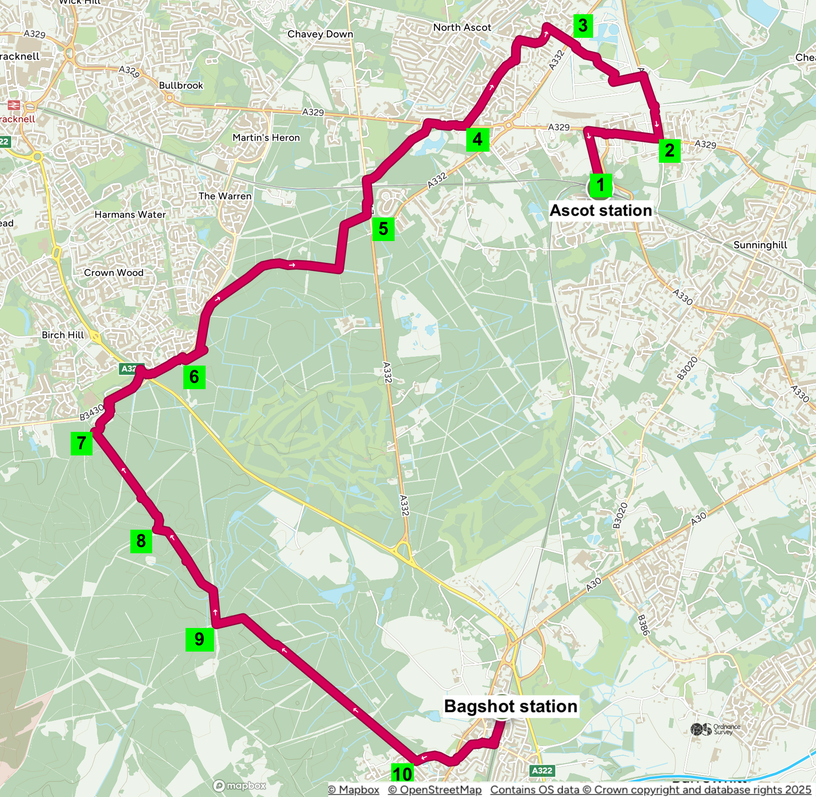 Ascot to Bagshot Rail to Trail / Rail to Trail walks / The Nature Walks ...