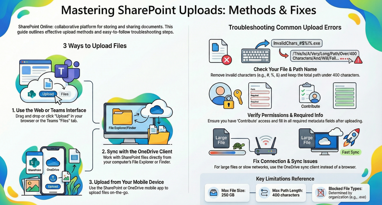 UPLOADING FILES TO DOCUMENT LIBRARIES / MAIN BLOG | SharePoint Mentor