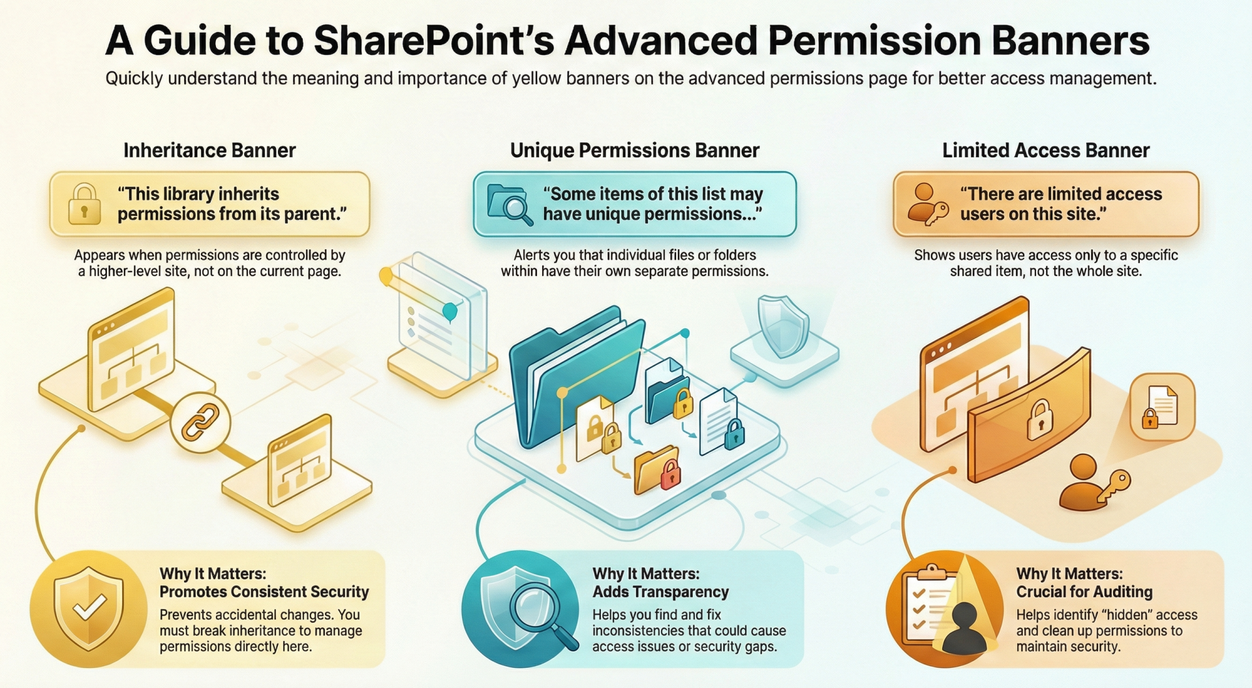 THE "YELLOW BANNER" IN ADVANCED SP PERMISSIONS / MAIN BLOG | SharePoint ...