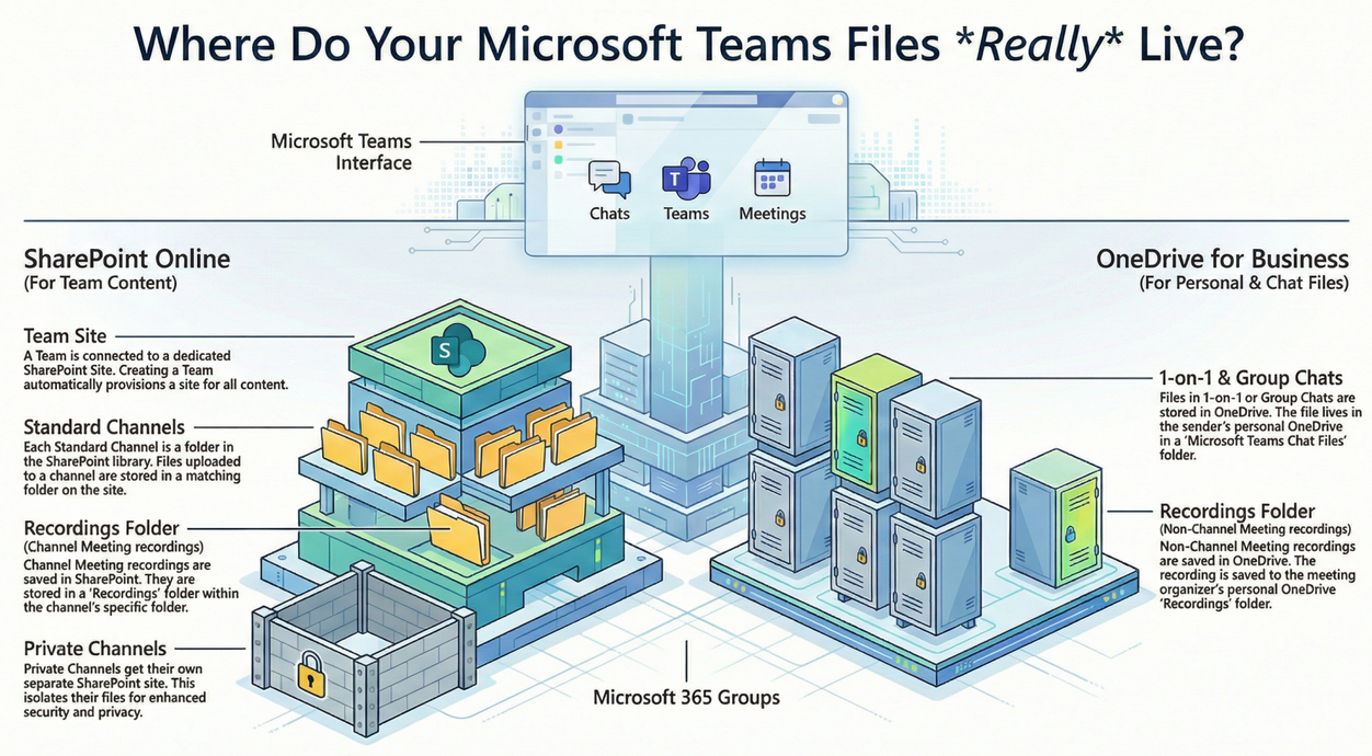 DEEP DIVE: WHERE DO FILES IN TEAMS RESIDE ? / MAIN BLOG | SharePoint Mentor