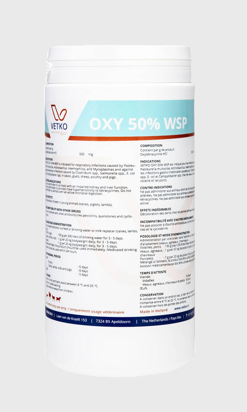 OXY 50% WSP / Pharmaceuticals / Products | Vetko.nl | Quality from Holland | Veterinary Products ...