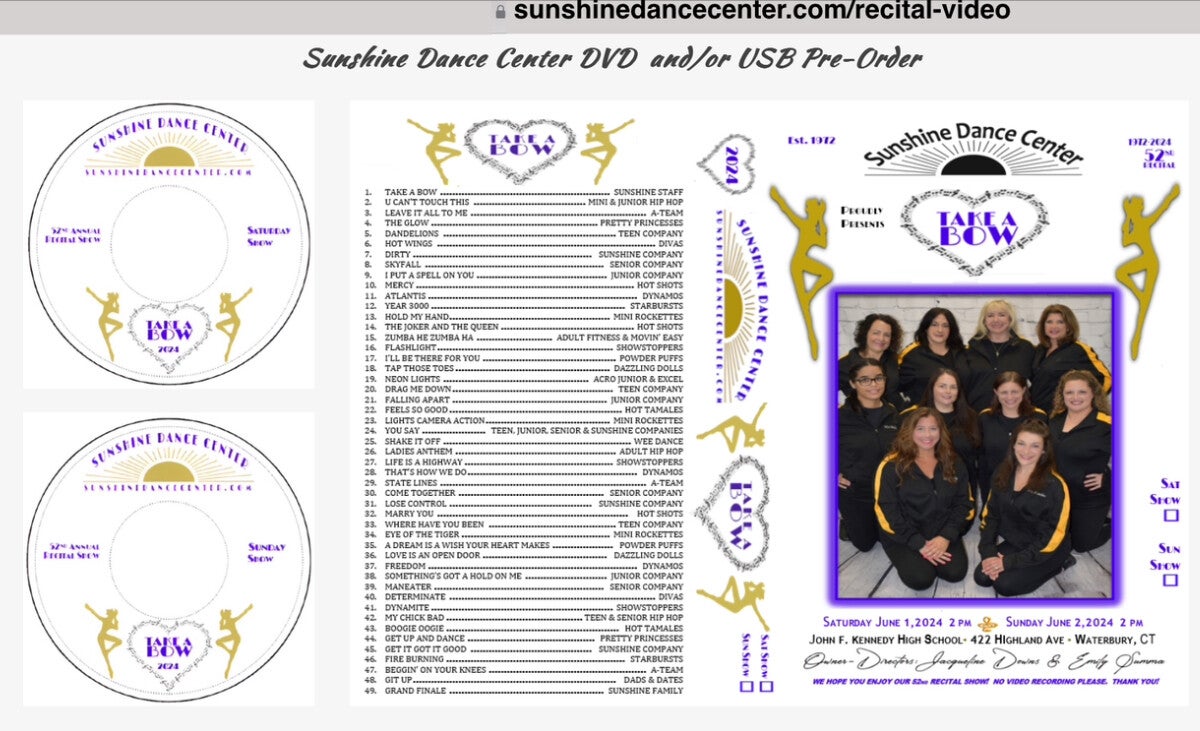 Recital Video | Sunshine Dance Center