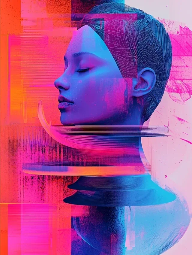 Shader Art Portraits / Abstract Shader Art / Categories | Midjourney Compendium