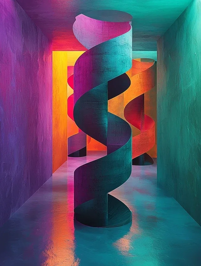 Shader Art Hallways / Abstract Shader Art / Categories | Midjourney Compendium