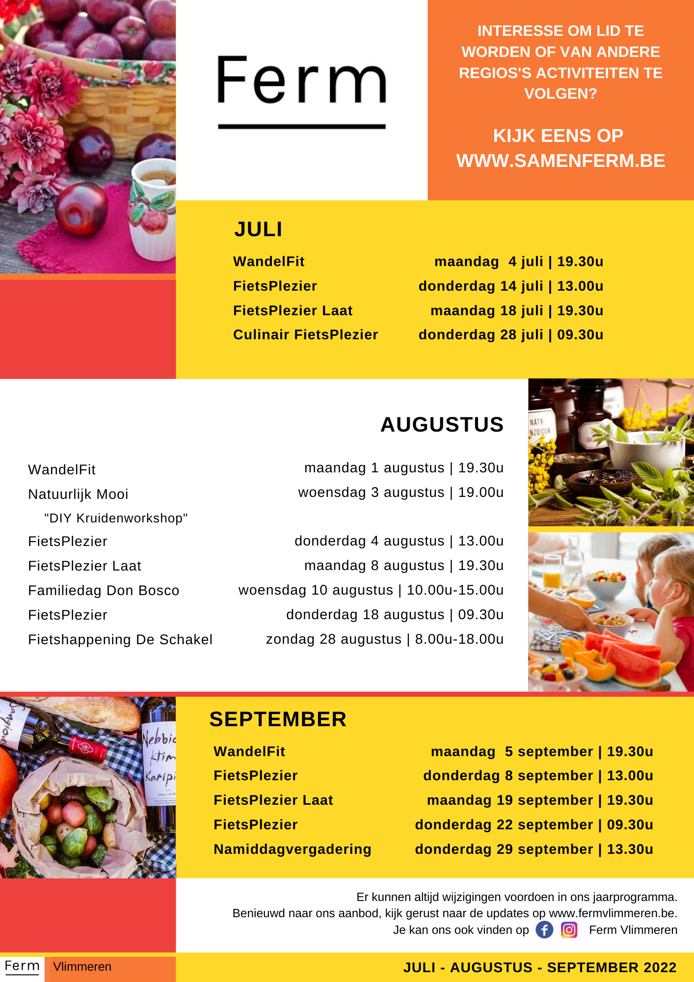 Jaarprogramma | FERM VLIMMEREN