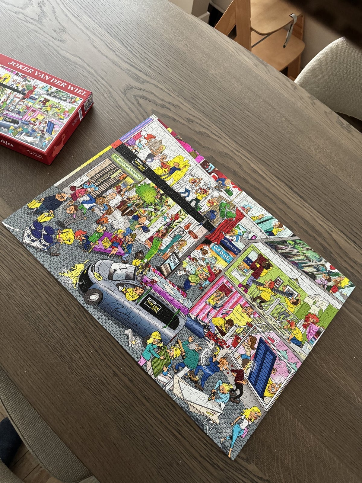 Bedrijfs puzzel op maat laten maken a la Van Haasteren