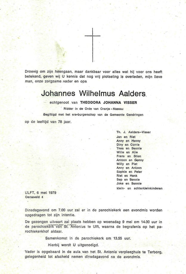 3 - Weth. Johannes | STAMBOOM AALDERS MET STAMBOOM-OVERZICHT