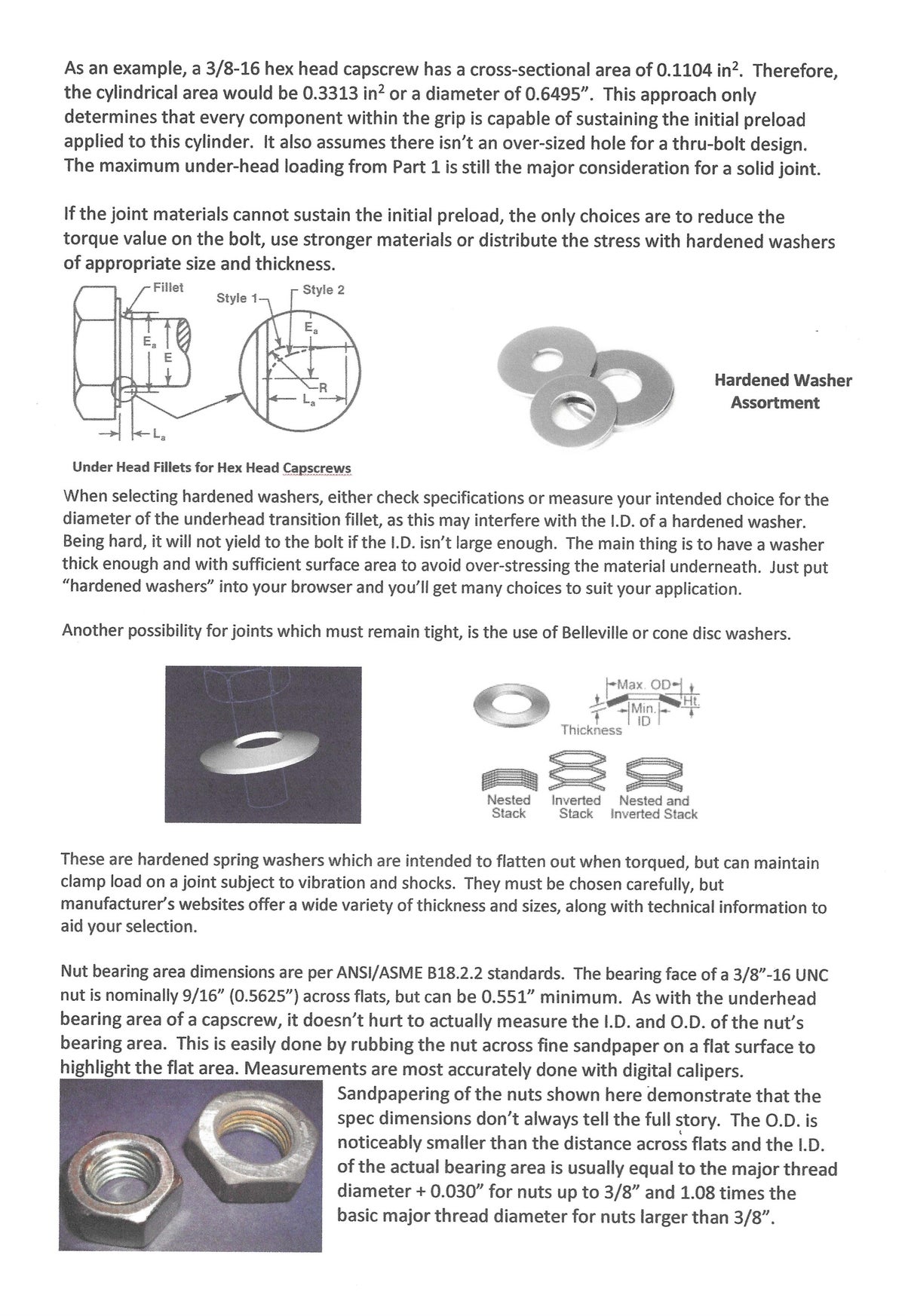 Critical Bearing Area for Bolted Joints - Part 2 / MENU ...