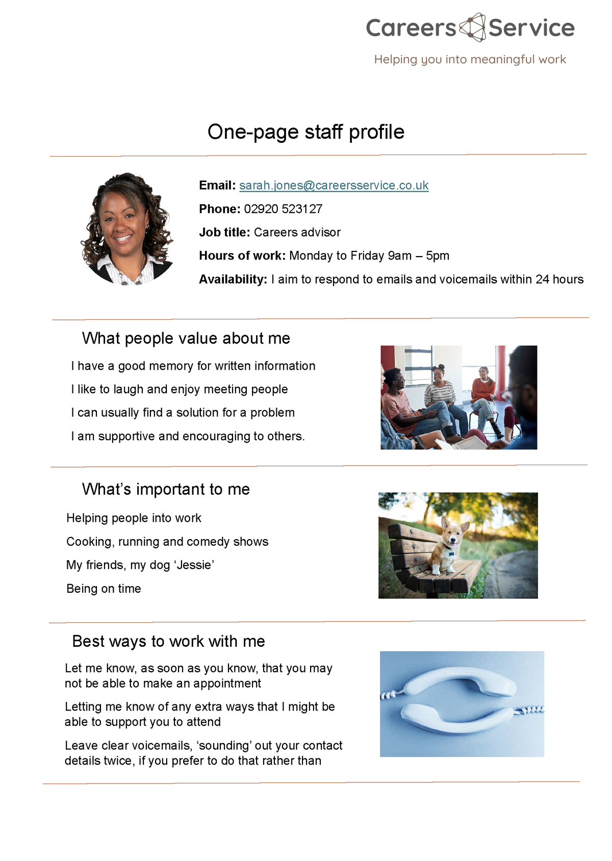 One page profile template / Aûtentic Resources | Aûtentic Autism ...