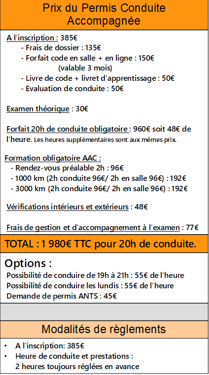 Conduite accompagnée - Supervisée | Ecole de conduite Lucie Thiébaut