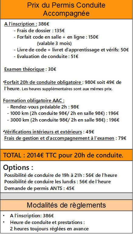 Conduite accompagnée - Supervisée | Ecole de conduite Lucie Thiébaut