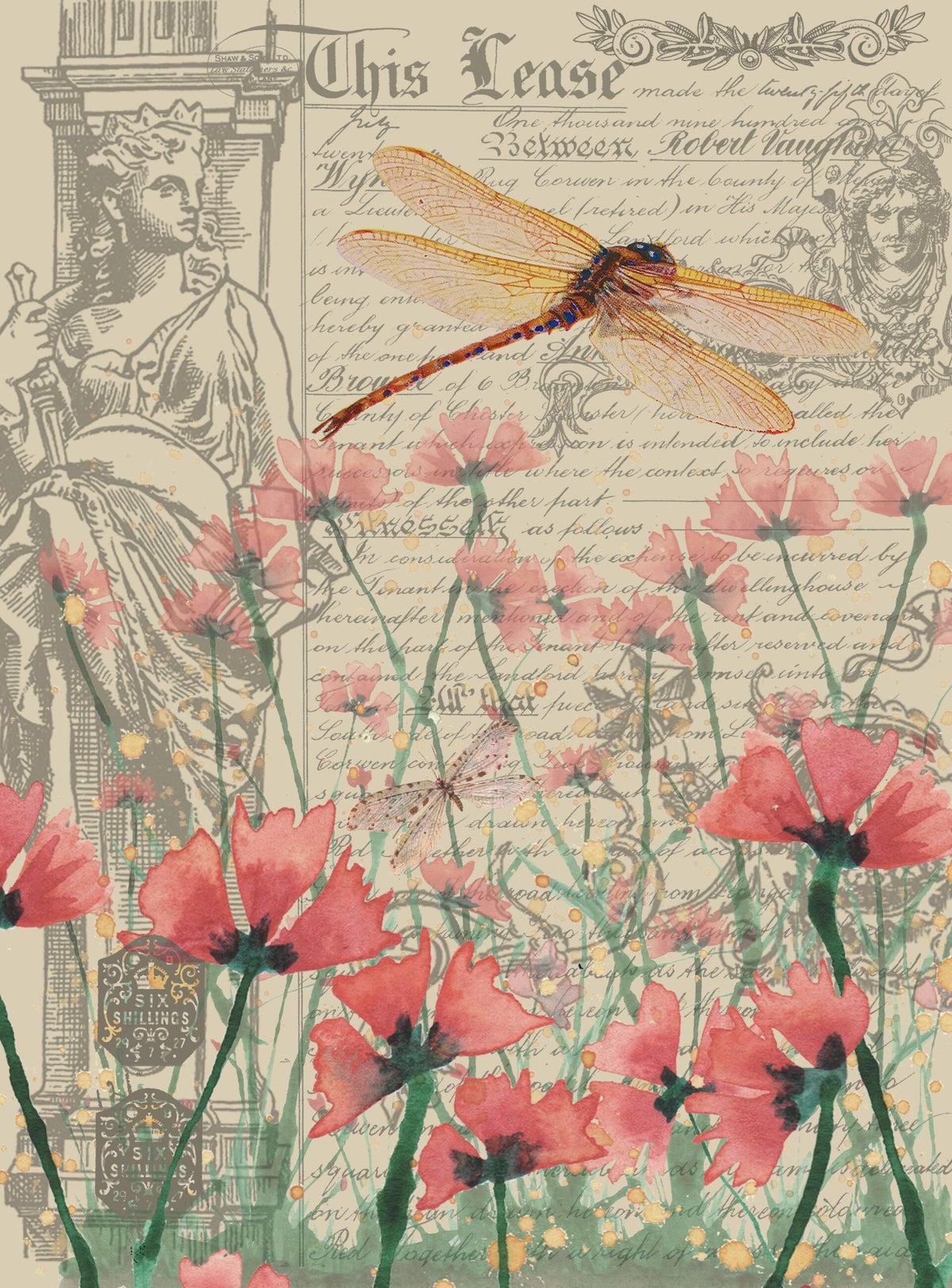 Dragonfly Deeds Rice Paper | DragonflyCraftsUk