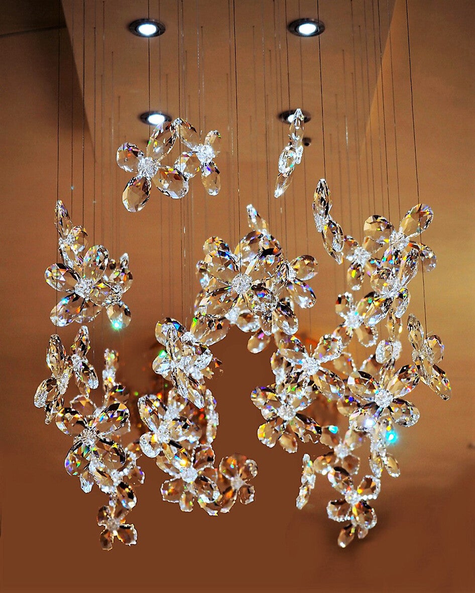 Floating Crystal Chandeliers | Groenensteyn