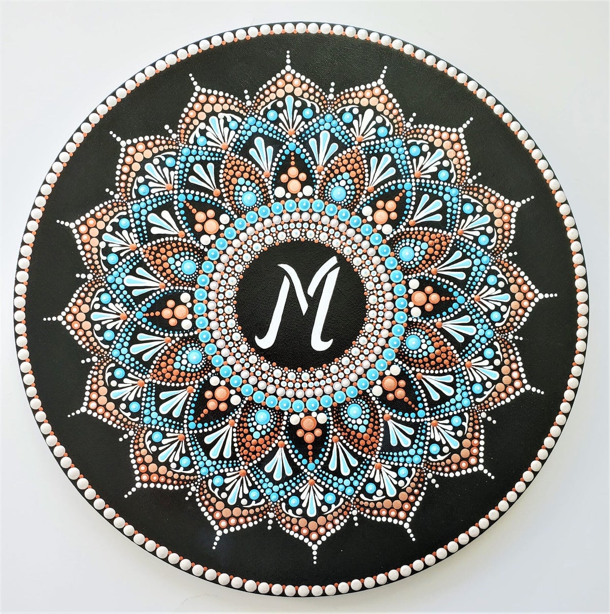 MANDALA WITH INITIALS #88 - Epacket | Dots and Moore