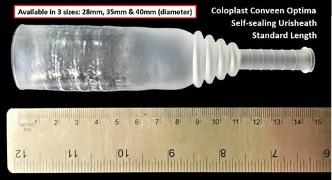 Coloplast Conveen Optima Self-sealing Latex-Free Penile Urisheath (9 ...