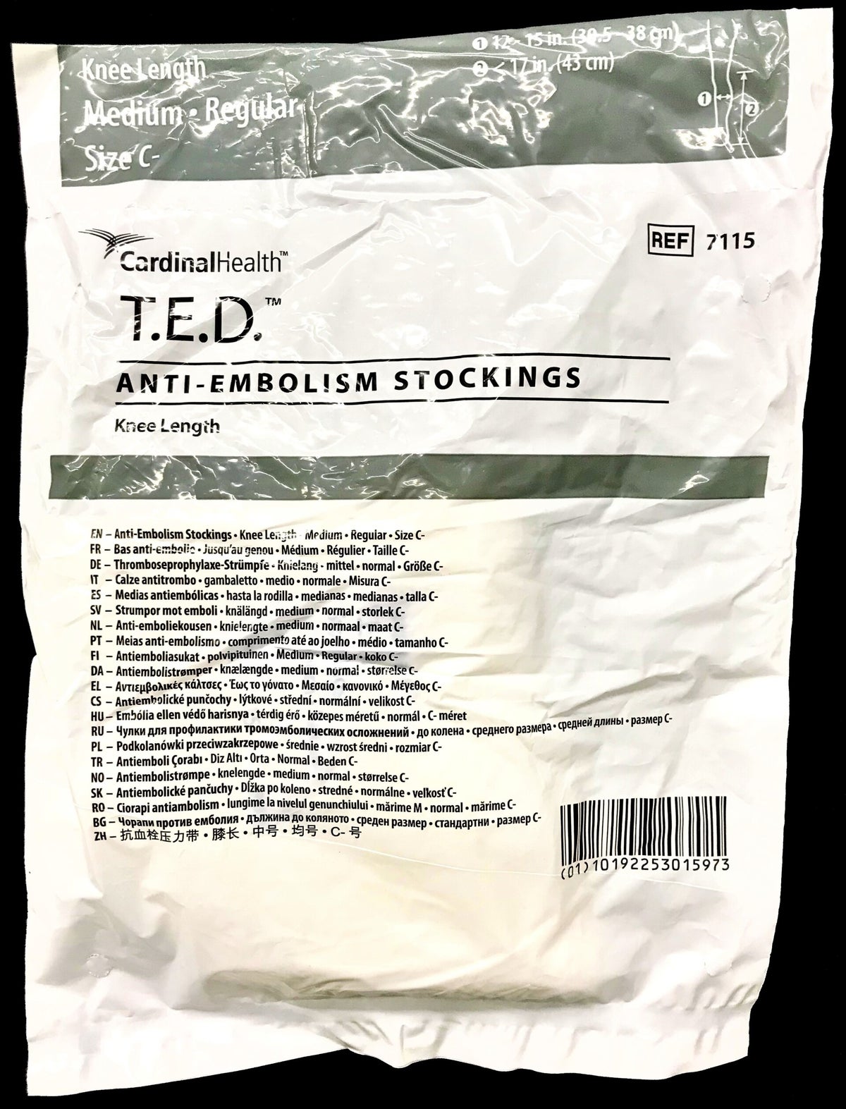 Cardinal Health TED Anti-embolism Stockings DVT Socks KNEE LENGTH ...