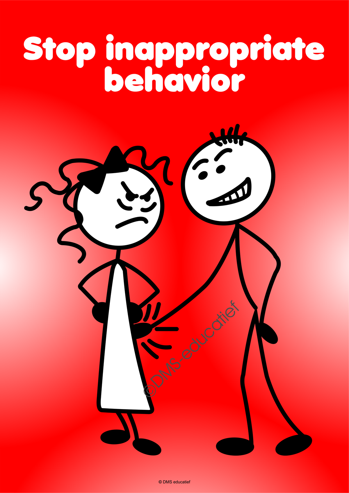 Poster 'Inappropriate Behavior' A3 | EDUCATIONAL MATERIAL