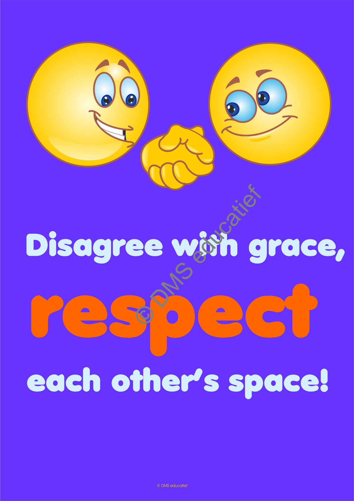 Poster 'Disagree' A3 | EDUCATIONAL MATERIAL