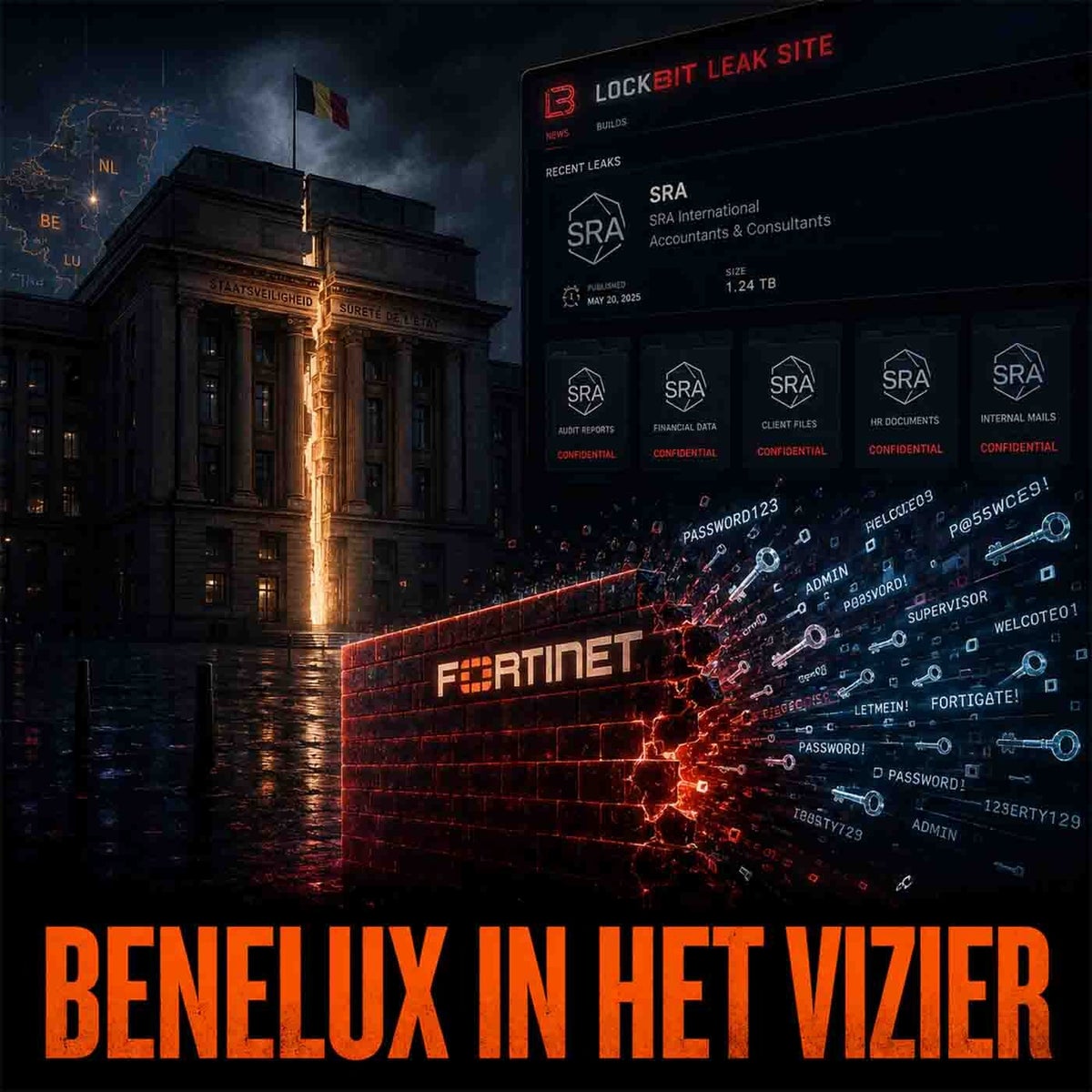 Belgische Staatsveiligheid gehackt, SRA op leaksite