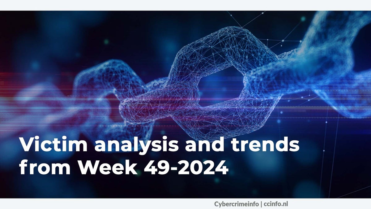 Slachtofferanalyse en Trends van Week 49-2024 / Cyberaanvallen ...