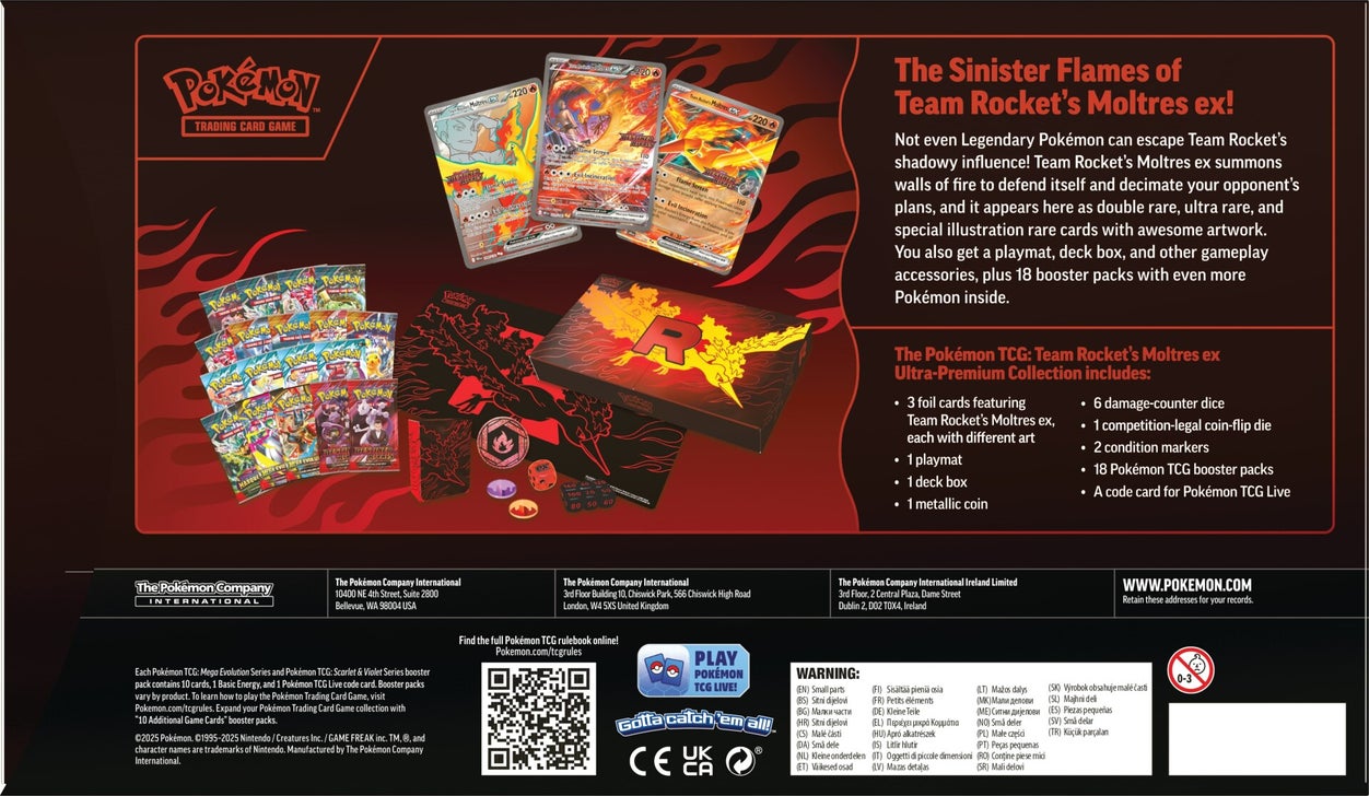 Team Rocket’s Moltres ex Ultra Premium Collection Revealed ...