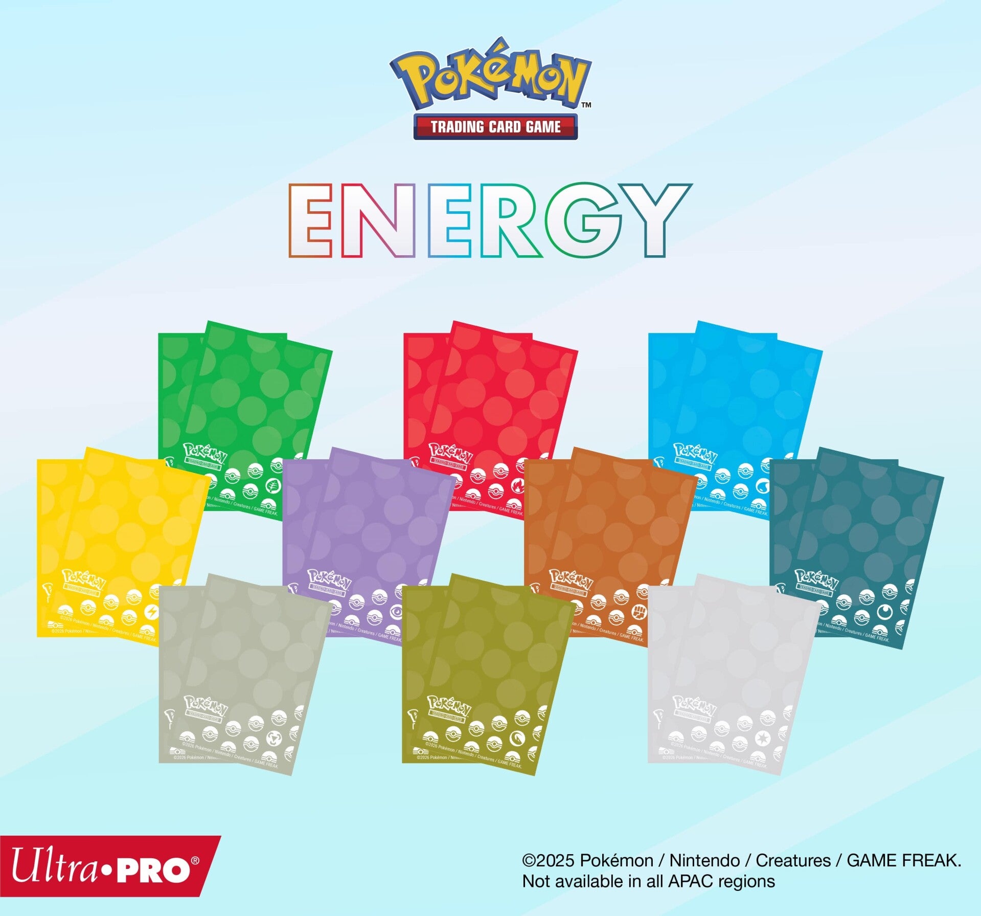 Ultra PRO Pokémon - Energy Type Deck Protector Sleeves Product Line ...