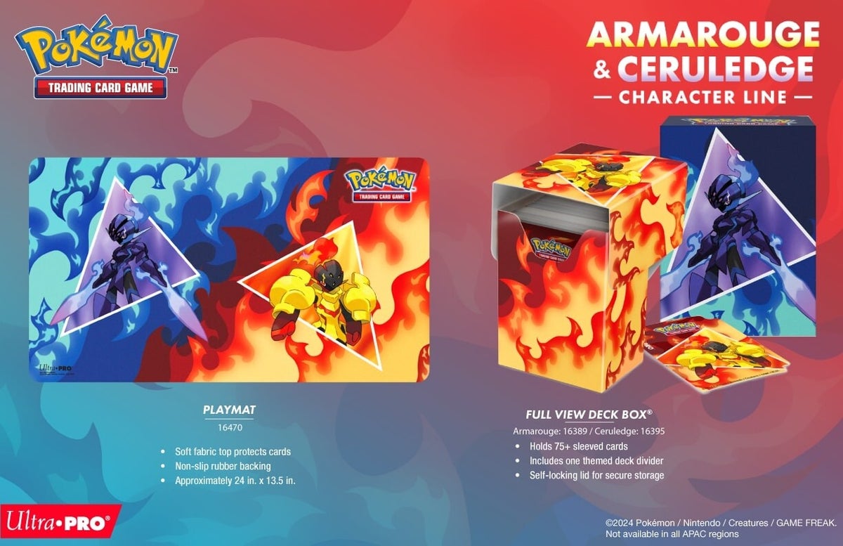 Ultra PRO Pokémon - Armarouge & Ceruledge Accessories Product Line ...