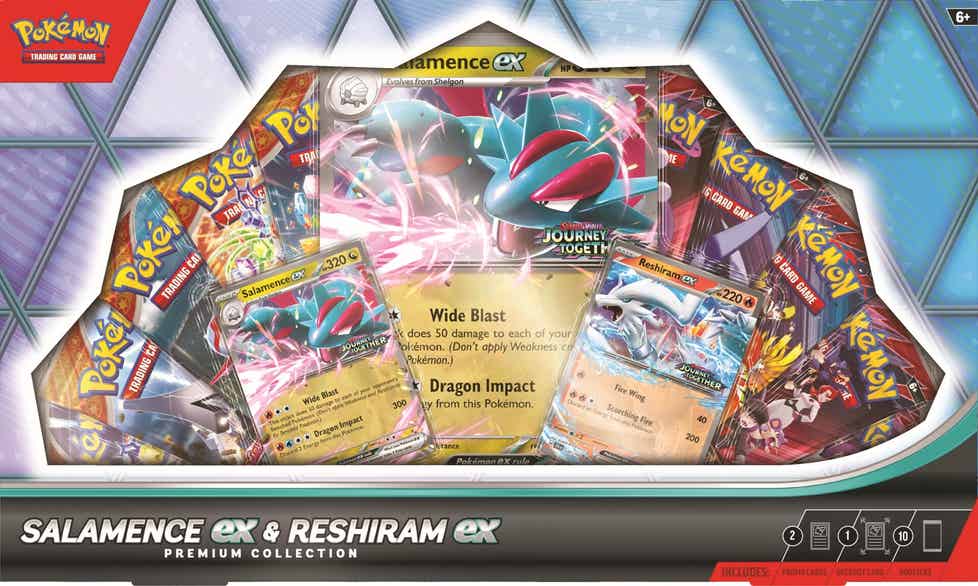 Salamence ex & Reshiram ex Premium Collection Revealed | PokeGuardian ...
