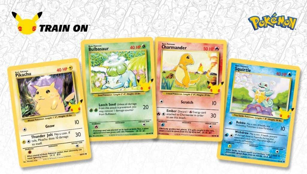 Global Fashion Pokemon 25th Anniversary First Partner Pack 2 Booster