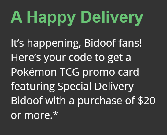 Special Delivery Bidoof Pokemon Center Promo Revealed on Bidoof Day ...