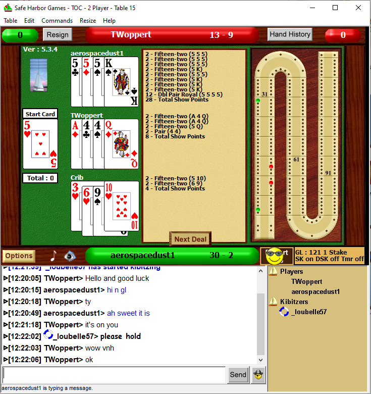 28 & 29 POINT HANDS / CRIBBAGE / GAMES | The_Castle